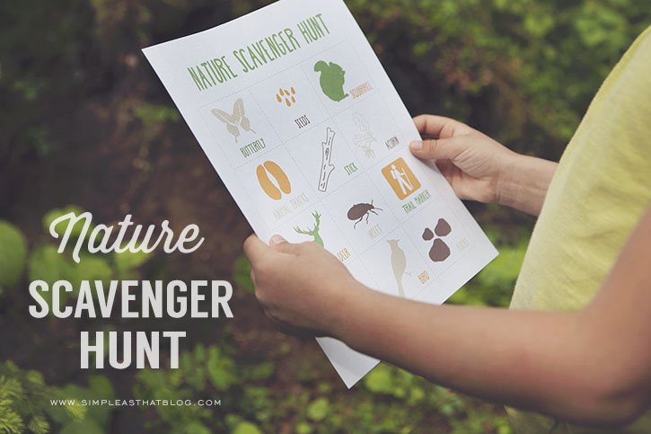 Nature Scavenger Hunt List Printable Nature Scavenger Nature Scavenger
