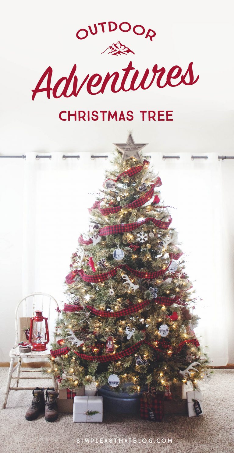 Outdoor Adventure-Themed Christmas Tree